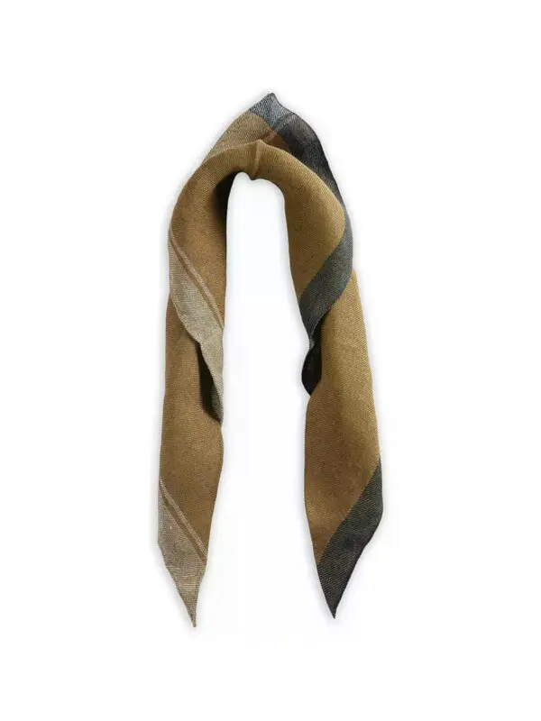 MARGARET HOWELL Striped-edge Scarf - Neutrals