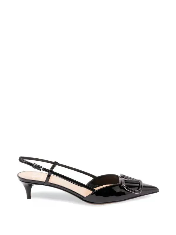 Valentino Garavani Vlogo Slingback Pumps - Black