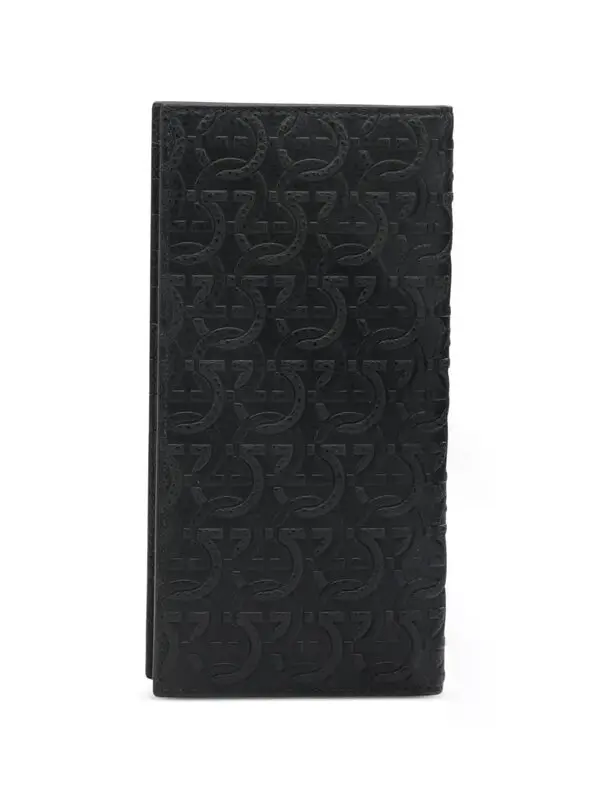 FERRAGAMO Gancini Embossed-leather Cardholder