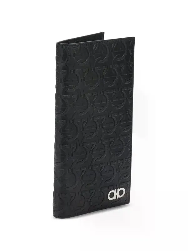FERRAGAMO Gancini Embossed-leather Cardholder