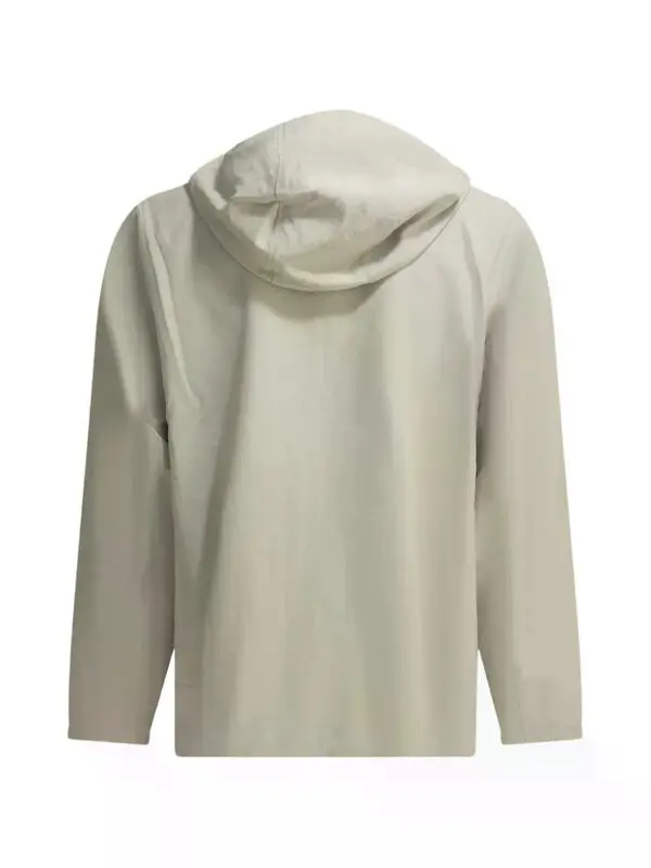 GOLDWIN Zip-up Drawstring Hood Jacket - Neutrals