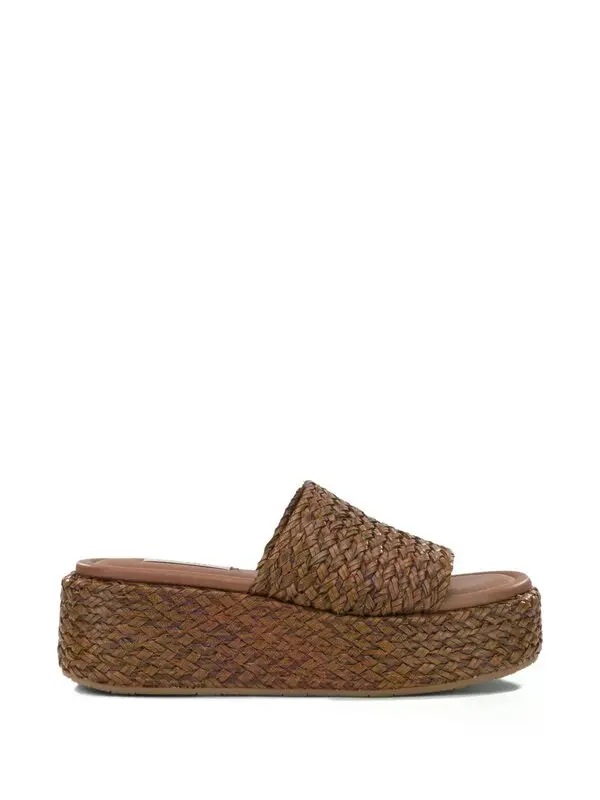 Casadei Suncity Woven Platform Sandals