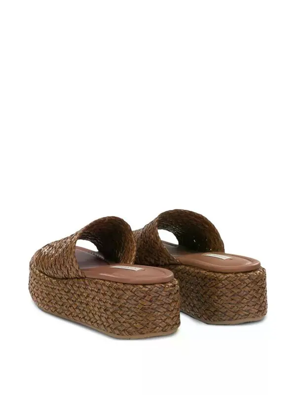 Casadei Suncity Woven Platform Sandals