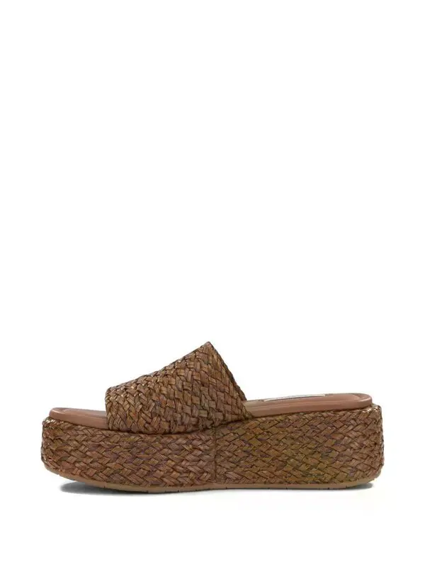Casadei Suncity Woven Platform Sandals