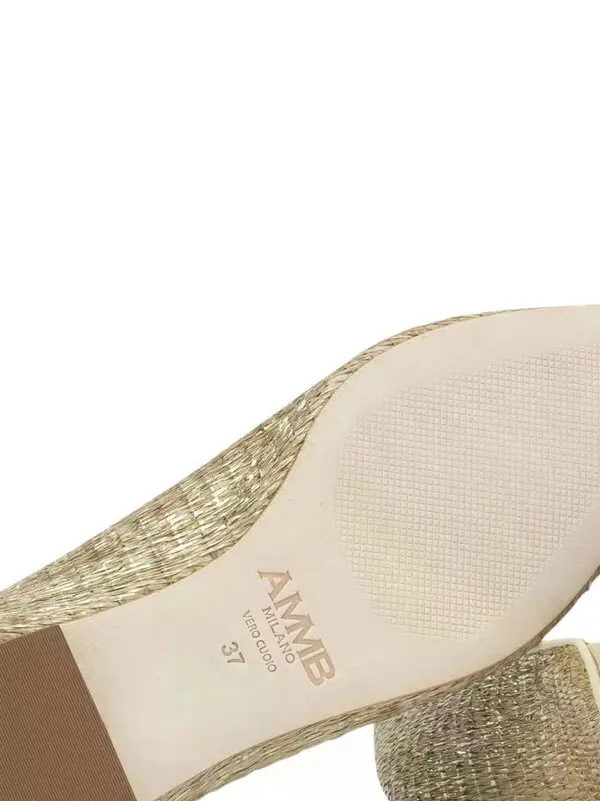 AMMB MILANO Pointed-toe Ballet Flats