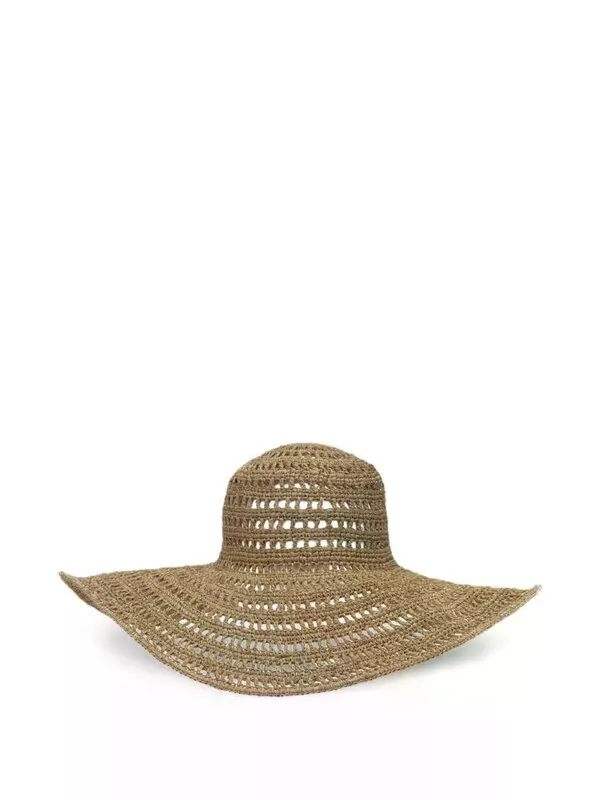 IBELIV Raffia Wide Brim Hat - Neutrals