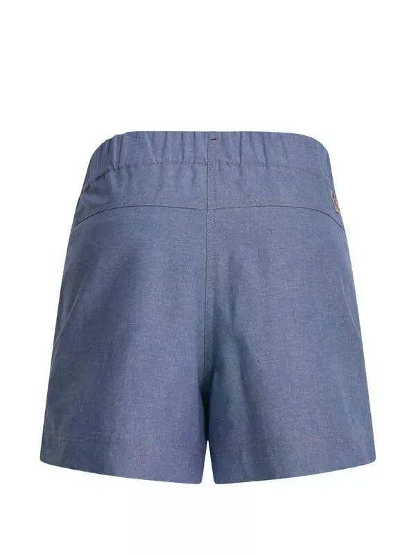 Moncler Pleated High-waisted Shorts - Blue