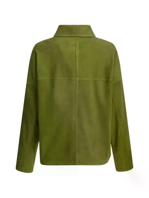FURLING BY GIANI Suede Patch-pocket Jacket - Green