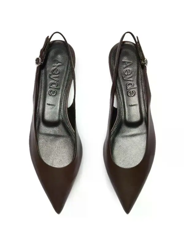 AeydĒ Amaya Pointed Slingback Sandals