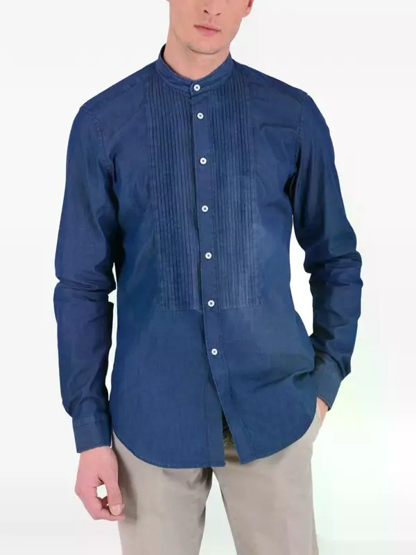 DELL'OGLIO Stitched Bib Shirt