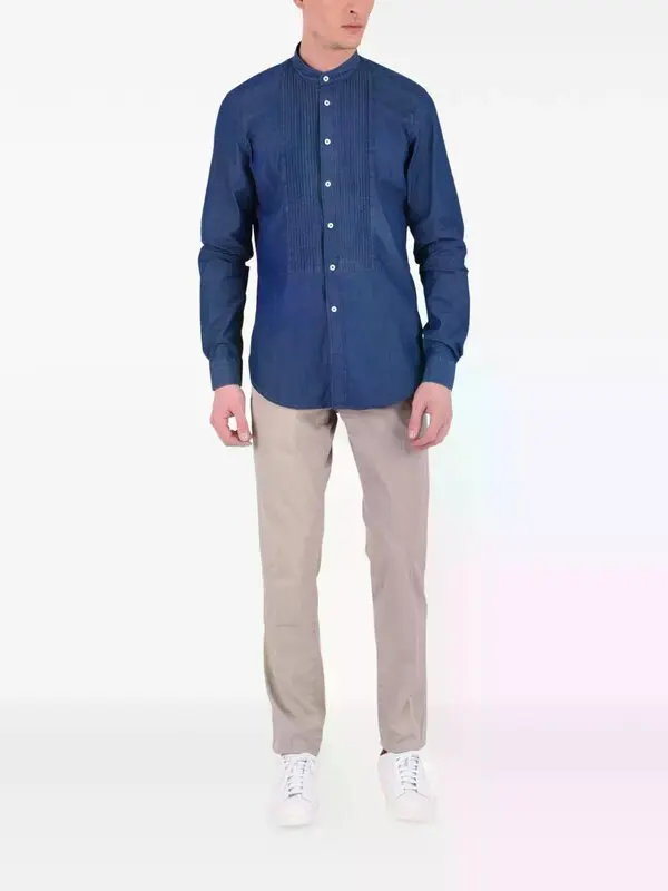 DELL'OGLIO Stitched Bib Shirt