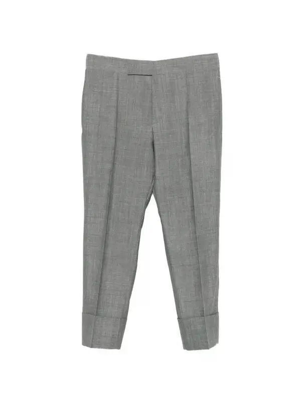 SAPIO Pressed-crease Turn-up Trousers