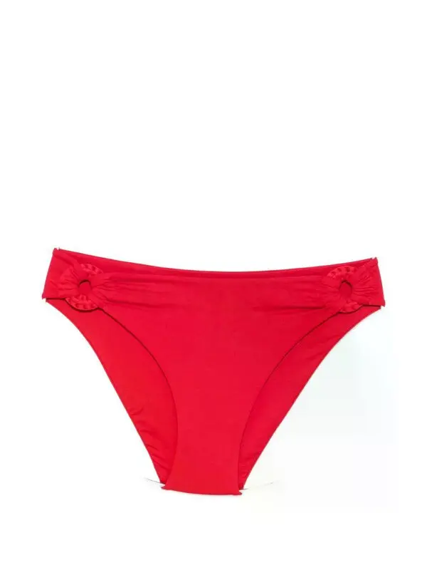 FISICO Ring-detail Bikini Bottoms - Red