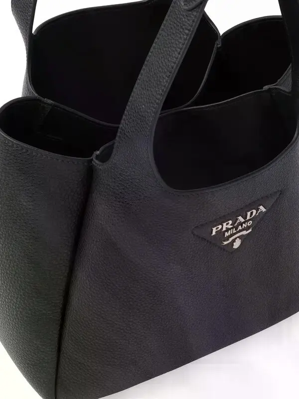 Prada Logo-plaque Tote Bag