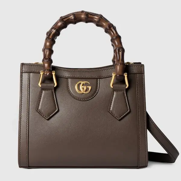 Gucci Diana Small Tote Bag - Brown