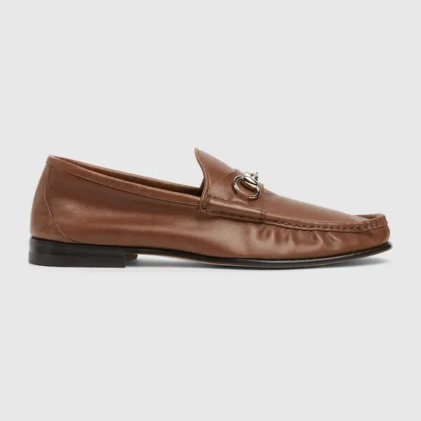Gucci Loafer With Horsebit Leather - Brown