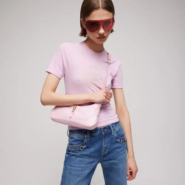Gucci Jackie Slim Medium Shoulder Bag - Pink