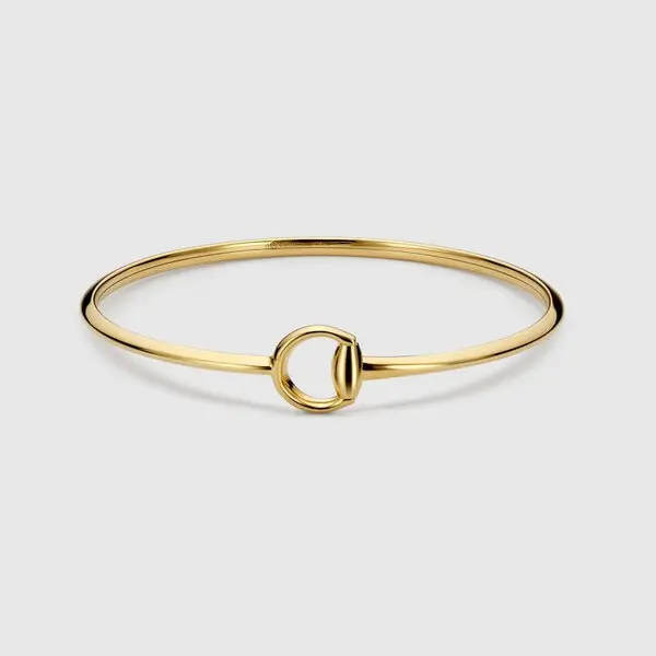 Gucci Horsebit 18k Bangle Bracelet - Yellow Gold