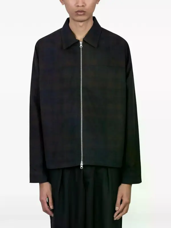 ANOTHER ASPECT Check Zip Jacket