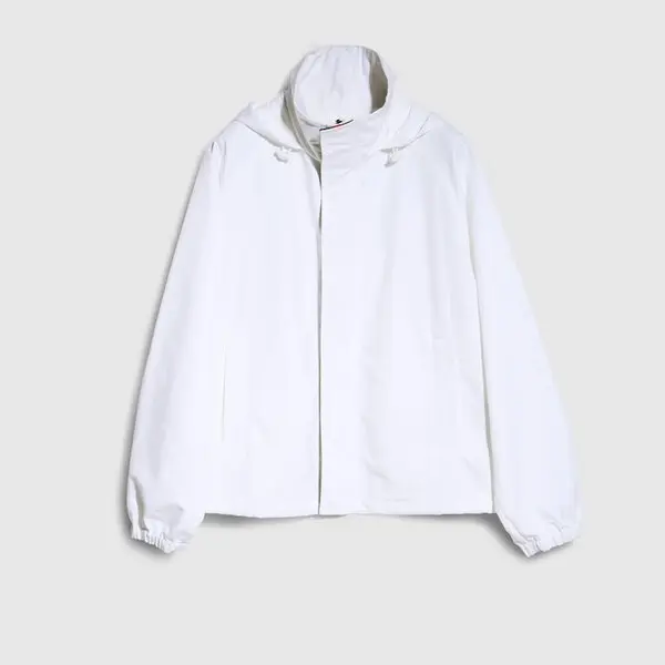 Gucci Compact Cotton Canvas Zip Jacket - White