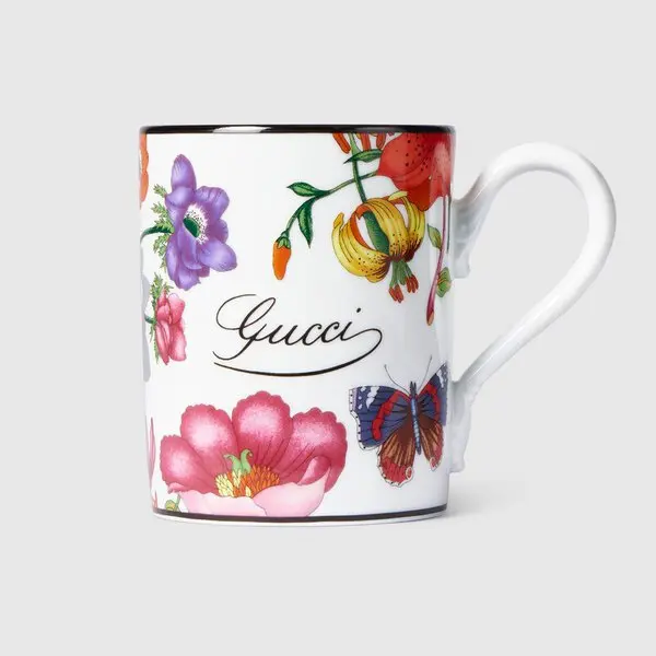 Gucci Flora Print Mug - White