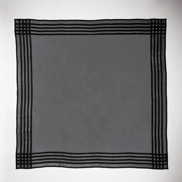 Gucci Lightweight Silk Jacquard Shawl - Black