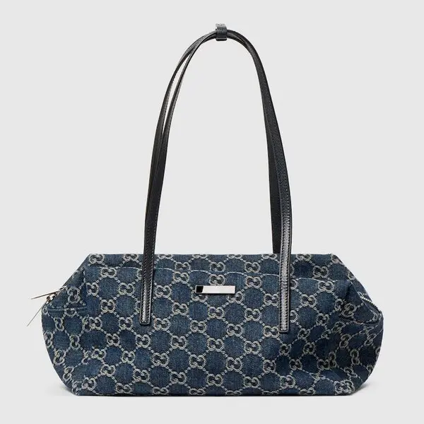 Gucci Medium Boston Bag Fabric - Blue