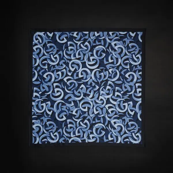Gucci Printed Silk Pocket Square