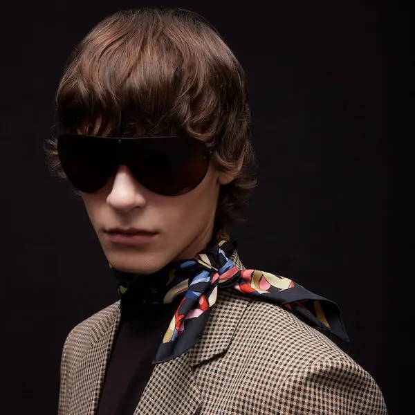 Gucci Printed Silk Pocket Square