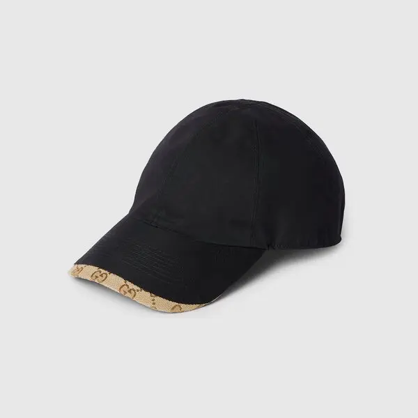 Gucci Cotton Canvas Baseball Hat - Black