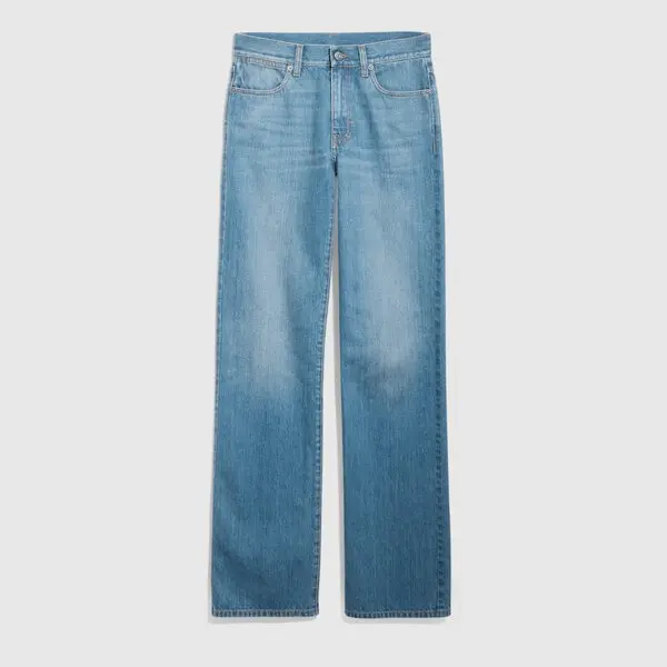 Gucci Bleached Wash Cotton Denim Pants - Blue