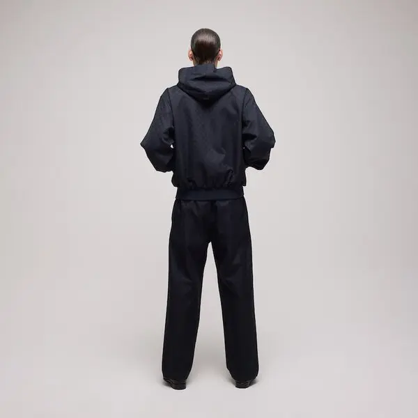 Gucci Gg Cotton Canvas Zip Jacket - Blue