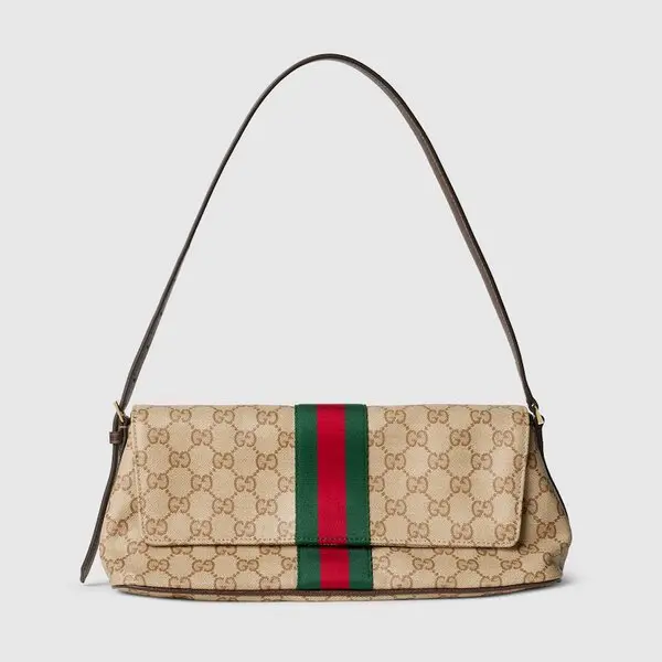 Gucci Madison Medium Shoulder Bag Gg Canvas - Beige