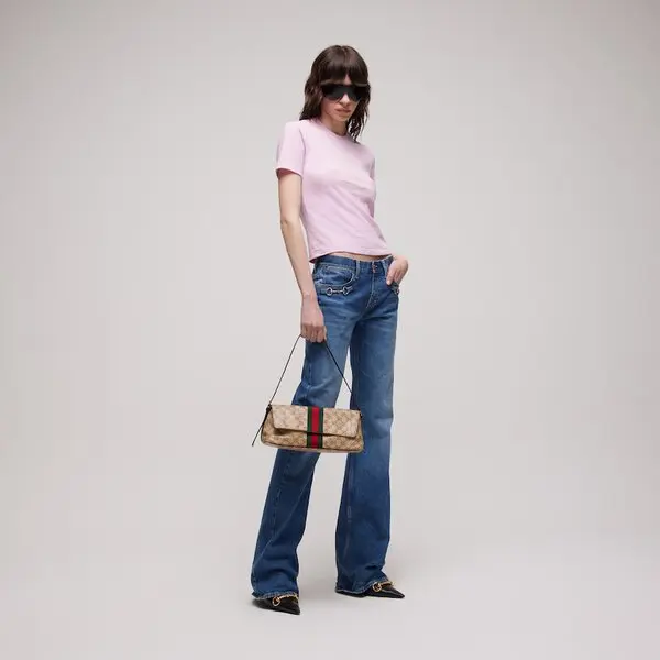 Gucci Madison Medium Shoulder Bag Gg Canvas - Beige
