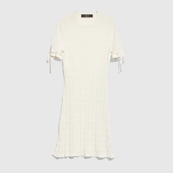 Gucci Braided Cotton Blend Dress Ready-to-wear - White