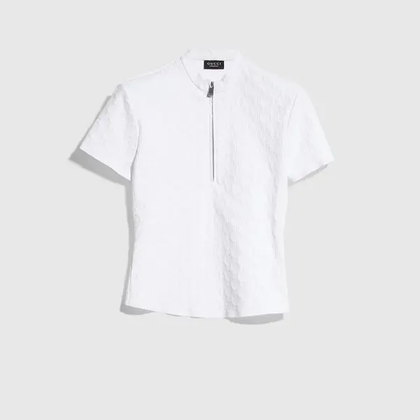 Gucci Gg Jersey Jacquard T-shirt - White