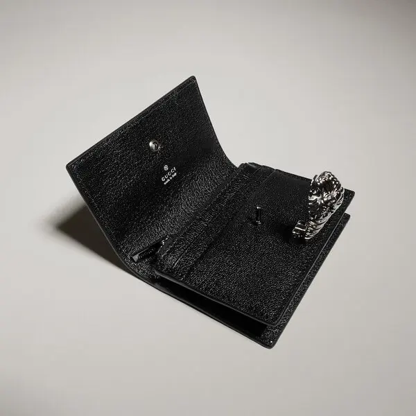Gucci Dionysus Small Wallet Leather - Black