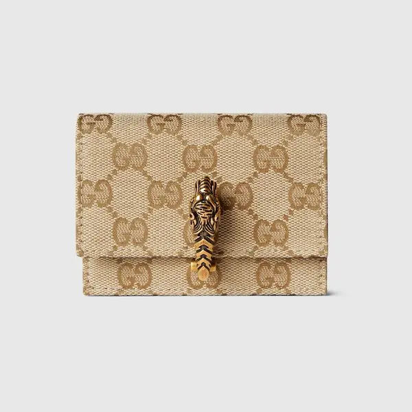 Gucci Dionysus Small Wallet Gg Canvas - White