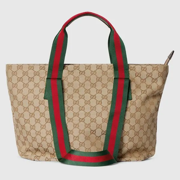 Gucci Gg Small Tote Bag In Gg Canvas - Beige