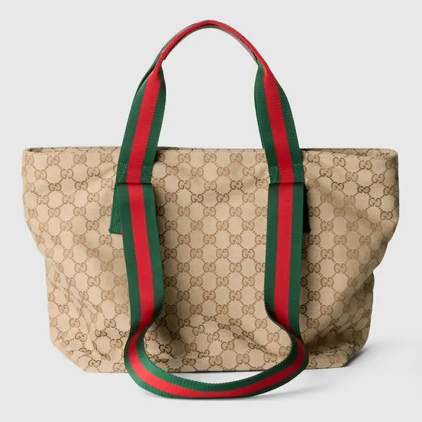 Gucci Gg Small Tote Bag In Gg Canvas - Beige