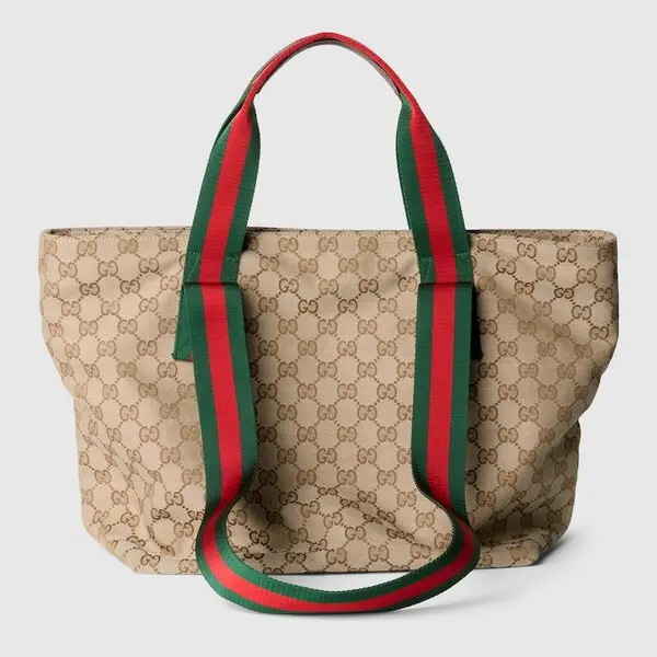 Gucci Gg Small Tote Bag In Gg Canvas - Beige