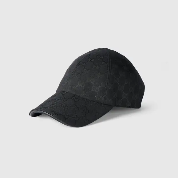 Gucci Gg Canvas Baseball Hat - Black