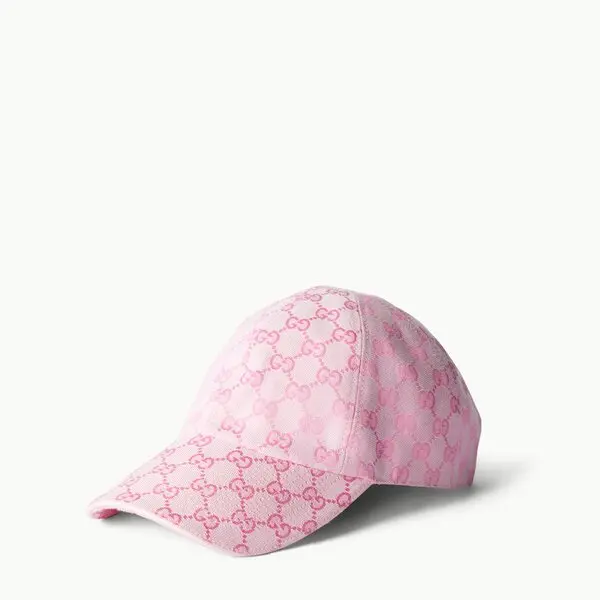 Gucci Gg Canvas Baseball Hat - Pink