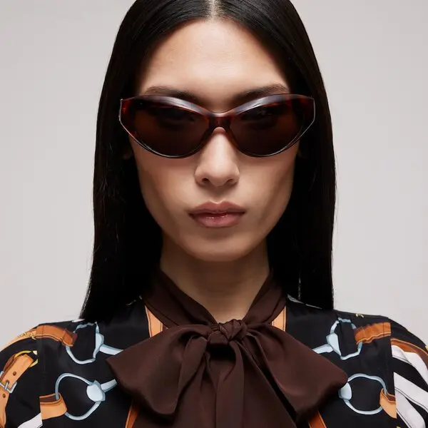Gucci Cat Eye Sunglasses - Brown