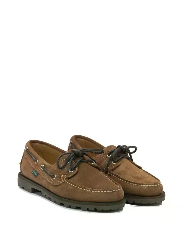 Paraboot Malo Lug-sole Boat Shoes - Brown