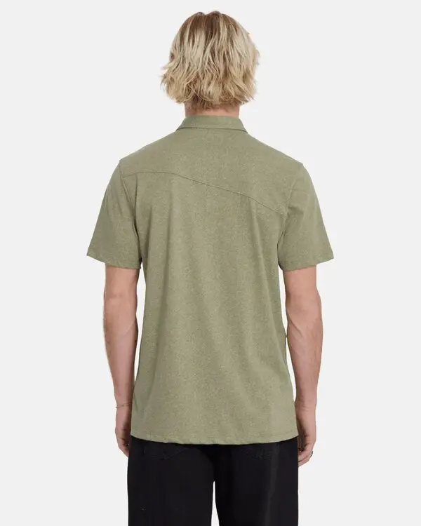 Volcom Wowzer Polo Short Sleeve Shirt - Thyme