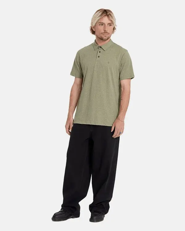 Volcom Wowzer Polo Short Sleeve Shirt - Thyme