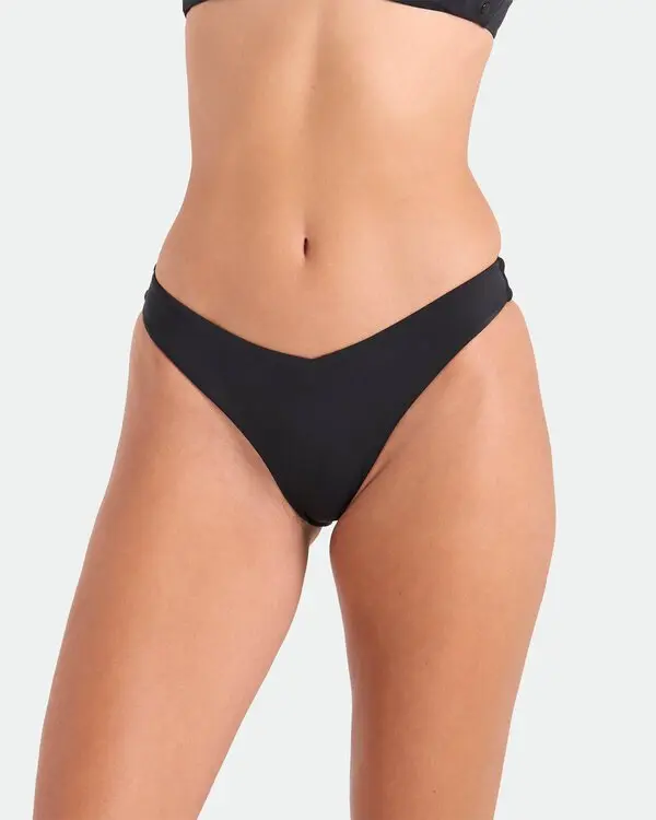 Volcom Coco Legacy Drop 90s V Bikini Bottom - Black