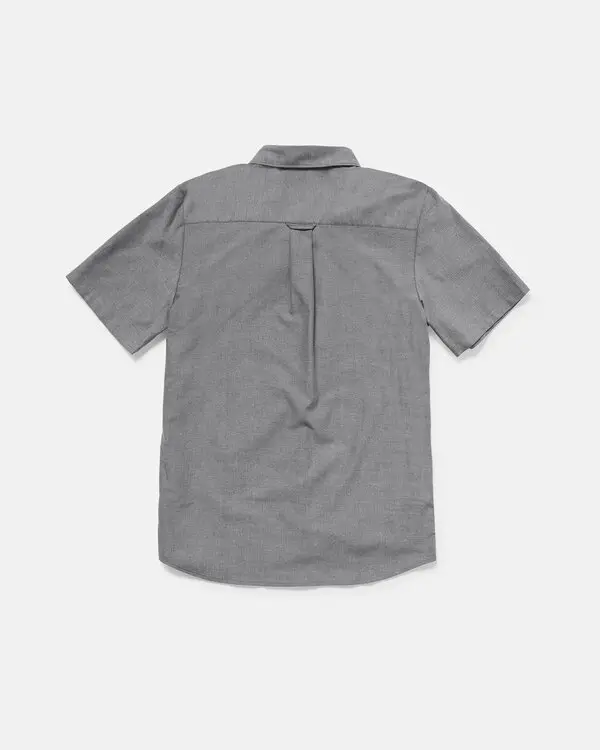Volcom Everett Oxford Ii Short Sleeve Shirt - Black