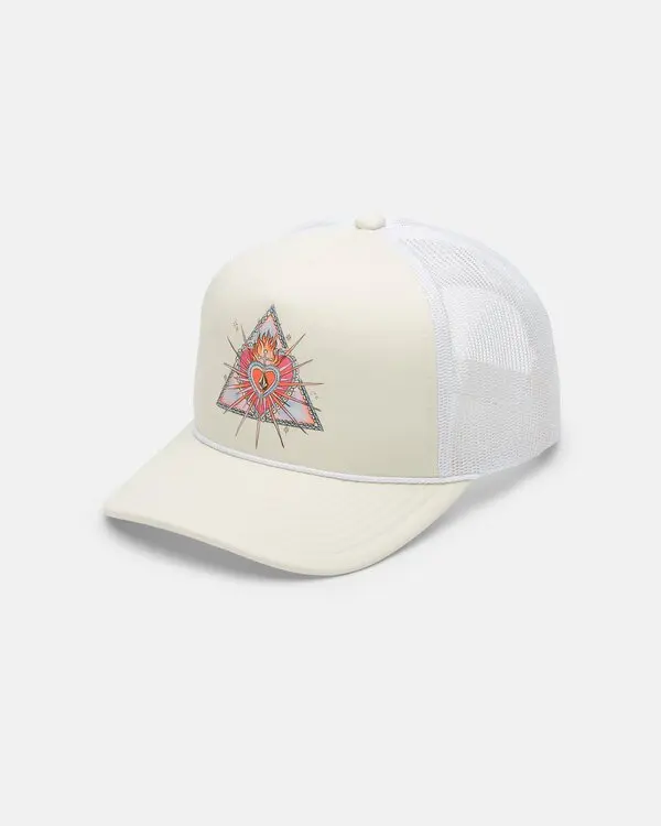 Volcom Stone Plaid Trucker - Vintage White
